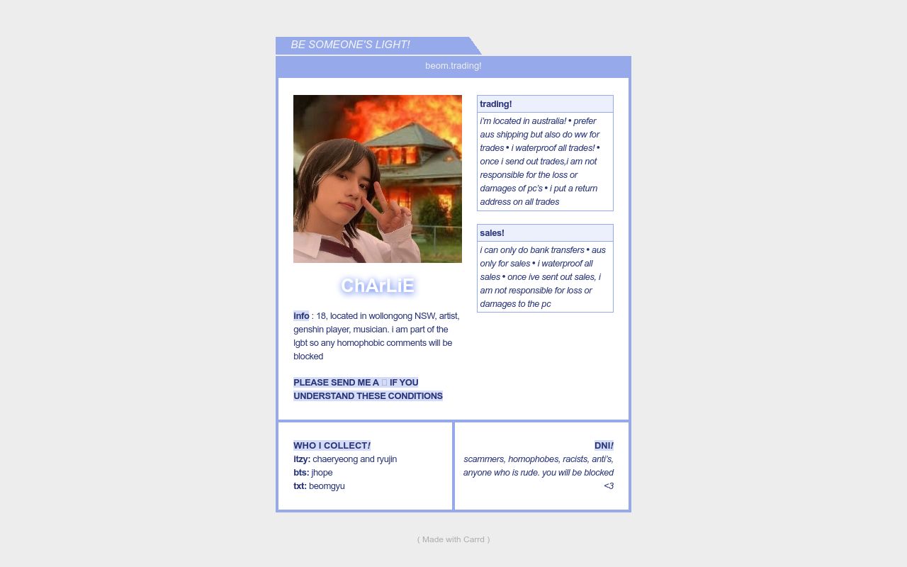 beom.trading carrd!